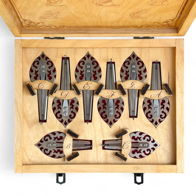 Jaw Harp Diatonic Set by Dmitry Glazyrin "Fairy Tale" in Wooden Case ...